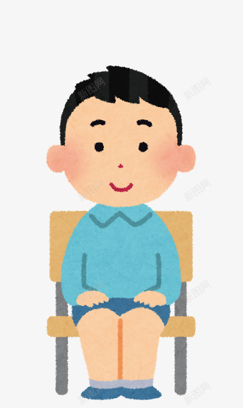 坐在凳子上的人卡通坐在椅子上卡通大山谷图库